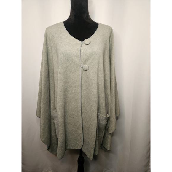stan herman | Sweaters | Stan Herman Womens Super Soft Poncho Light ...